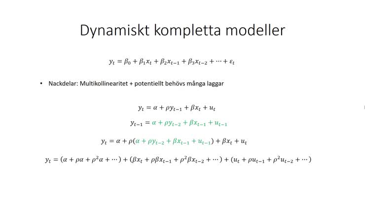 Dynamiskt kompletta modeller