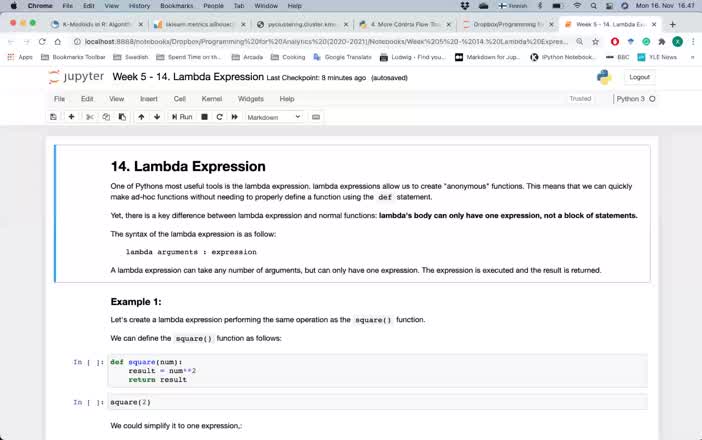 14. Lambda Expression